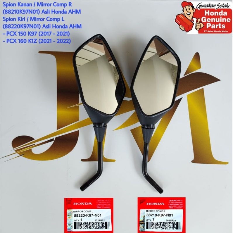 Jual Spion Mirror Comp Kanan R / Kiri L PCX Keyless 150 160 88210K97N01 ...