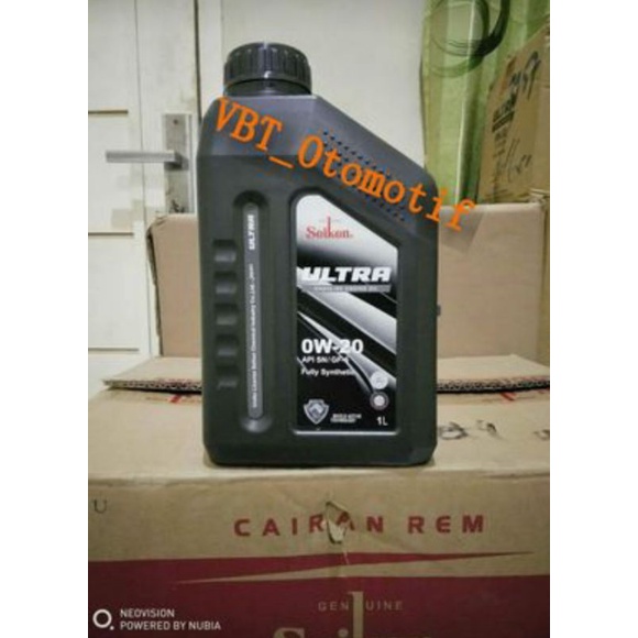 Jual Oli mesin Mobil Seiken Ultra SAE 0W-20 SN/GF-5 FULLY SYNTHETIC ...