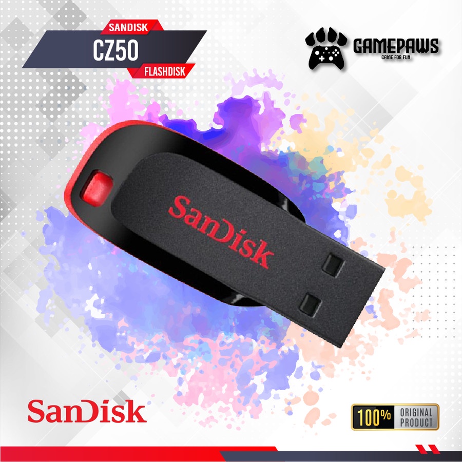 Jual Flashdisk Sandisk 16GB 64GB 128GB Original Cruzer Blade CZ50 ...