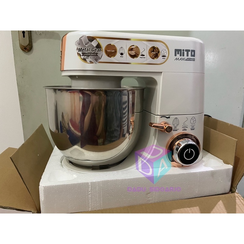 Jual STAND MIXER MITO 7 liter ORI HITAM PUTIH Stainless steel | Shopee ...