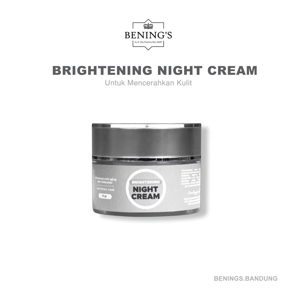 Jual BRIGHTENING NIGHT CREAM BENINGS | Shopee Indonesia