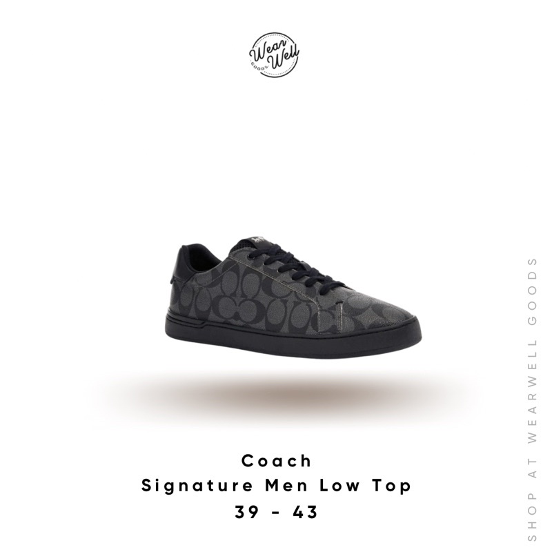 Jual Coach Signature men low top sneakers | Shopee Indonesia