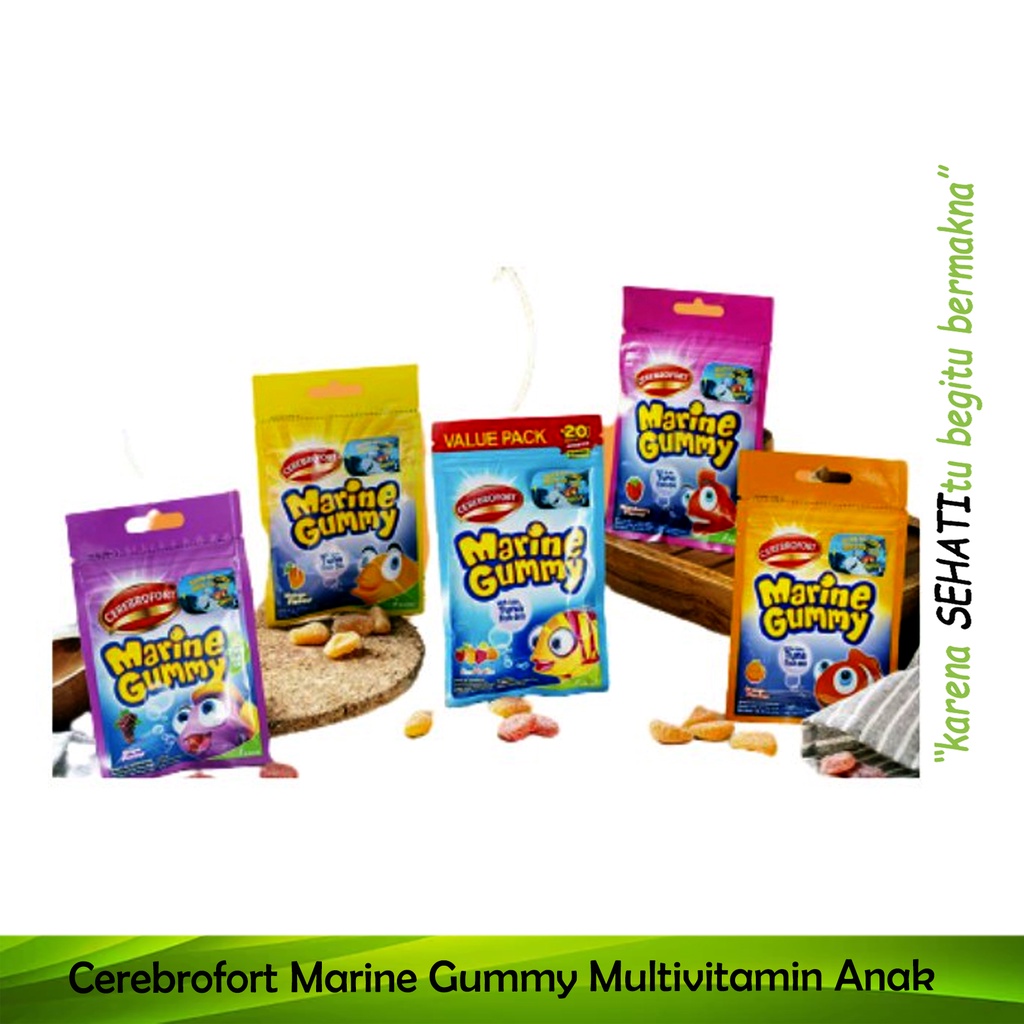 Jual Cerebrofort Marine Gummy Suplemen Kesehatan Multivitamin ...