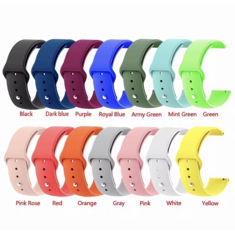Jual Strap Smartwatch Universal 18mm Quick Release Rubber Tali Jam ...