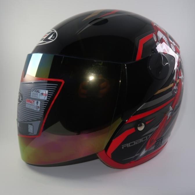 Jual HELM ANAK SNI TRANSFORMER ROBOT RED BLACK FE5464EE | Shopee Indonesia