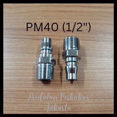 Jual Quick Coupler Sambungan Selang Kompresor Angin PM40 PM 40 Cuk ...