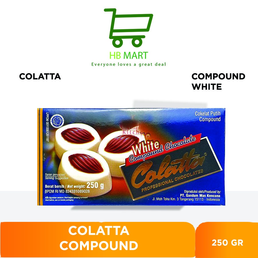 Jual COLATTA White Chocolate Compound 250 gram - Coklat Putih Batang ...