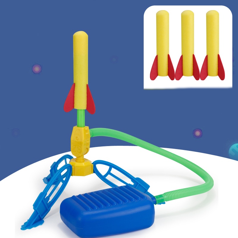 Jual Rocket Launcher Mainan Anak Roket Terbang Injak Foam Roket LED ...