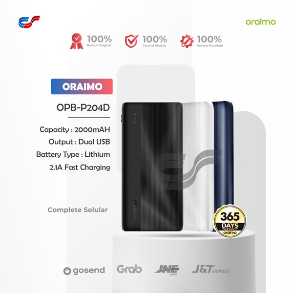 Jual Powerbank Oraimo OPB-P204D | Shopee Indonesia