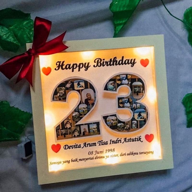 Jual Kado Lampu Frame 3D Bingkai Pop Up KADO ULANG TAHUN CEWEK HADIAH PACAR KADO ANNIVERSARY ...