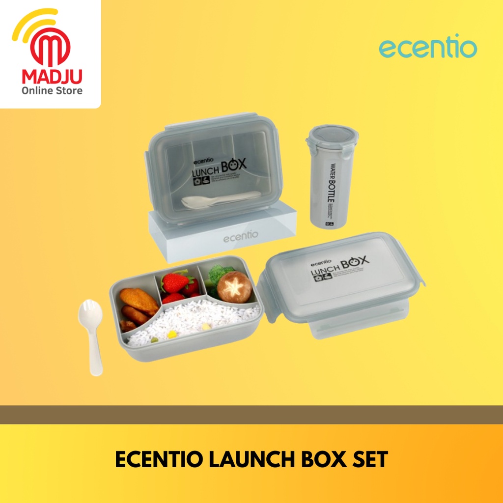 Jual ECENTIO TEMPAT BEKAL MAKAN SIANG LUNCH BOX ANAK ANAK 1 SET ...