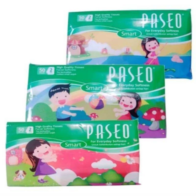 Jual TISSUE PASEO SMART PACK ISI 50 LEMBAR /TISU 2 PLY TISSUE/ MURAH ...