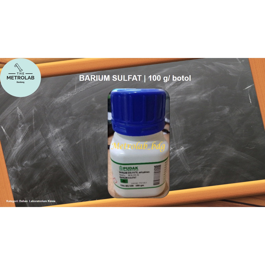 Jual Barium Sulfat | Barium Sulphate | BaSO4 | 100 g/botol | Shopee ...