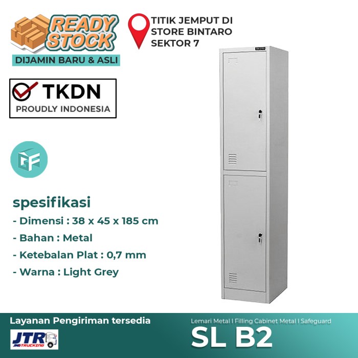 Jual Filling Cabinet Locker Besi Loker Besi Lemari Besi 2 Pintu ...