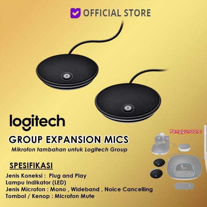 Jual Logitech Mic Expansion For Webcam Group Video Conference ...
