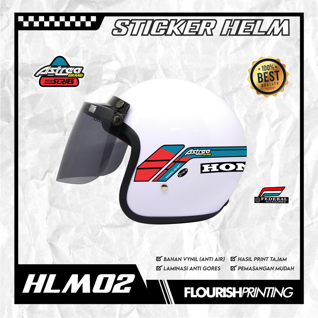 Jual STICKER HELM / HELEM JADUL SERIES 2 ( EDISI ASTREA GRAND ...