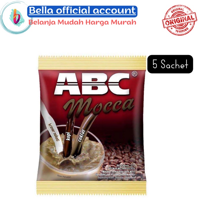 Jual Kopi ABC Mocca 5 - 10 Sachet Kopi bubuk instan - 5 sachet | Shopee ...