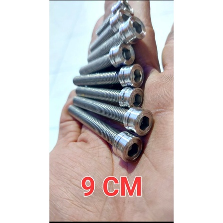 Jual Baut L Stainles m8 / baut 12 / mur 12 handmade panjang 2cm - 9cm | Shopee Indonesia