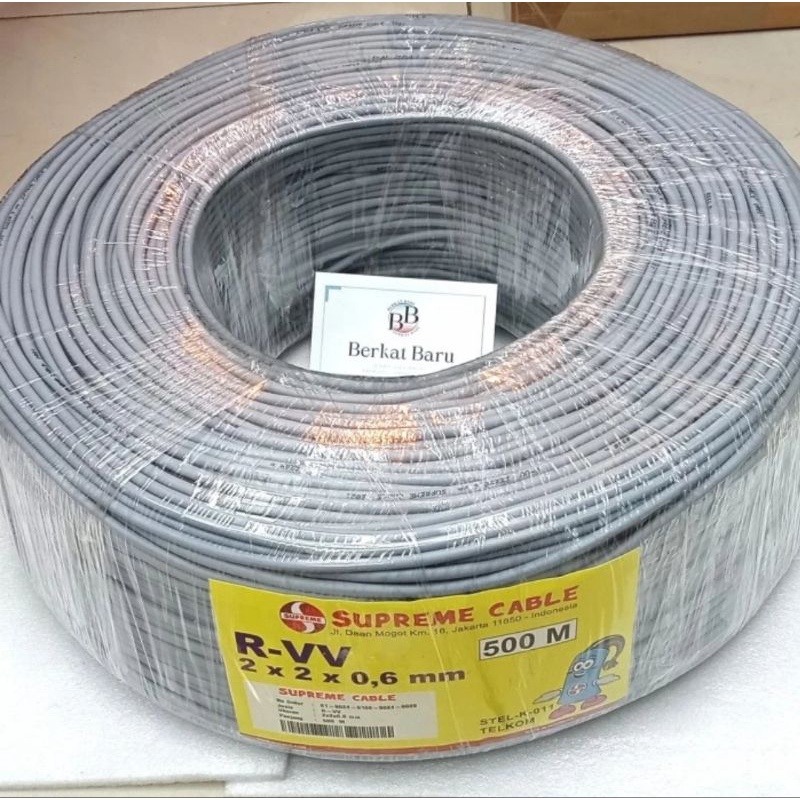 Jual Kabel Telepon Supreme ITC 2 Pair Isi 4 R-VV 2x2x0,6mm 500meter ...
