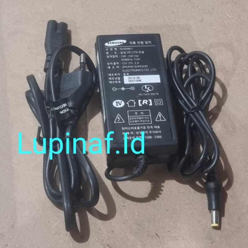 Jual ADAPTOR 5A 12V SAMSUNG SLIM 5AMPERE 12VOLT ORIGINAL | Shopee Indonesia