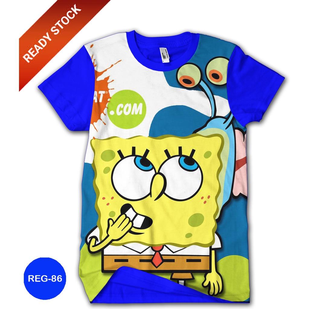 Jual Baju SpongeBob SquarePants Baju Anak dan Dewasa Spongebob Series ...