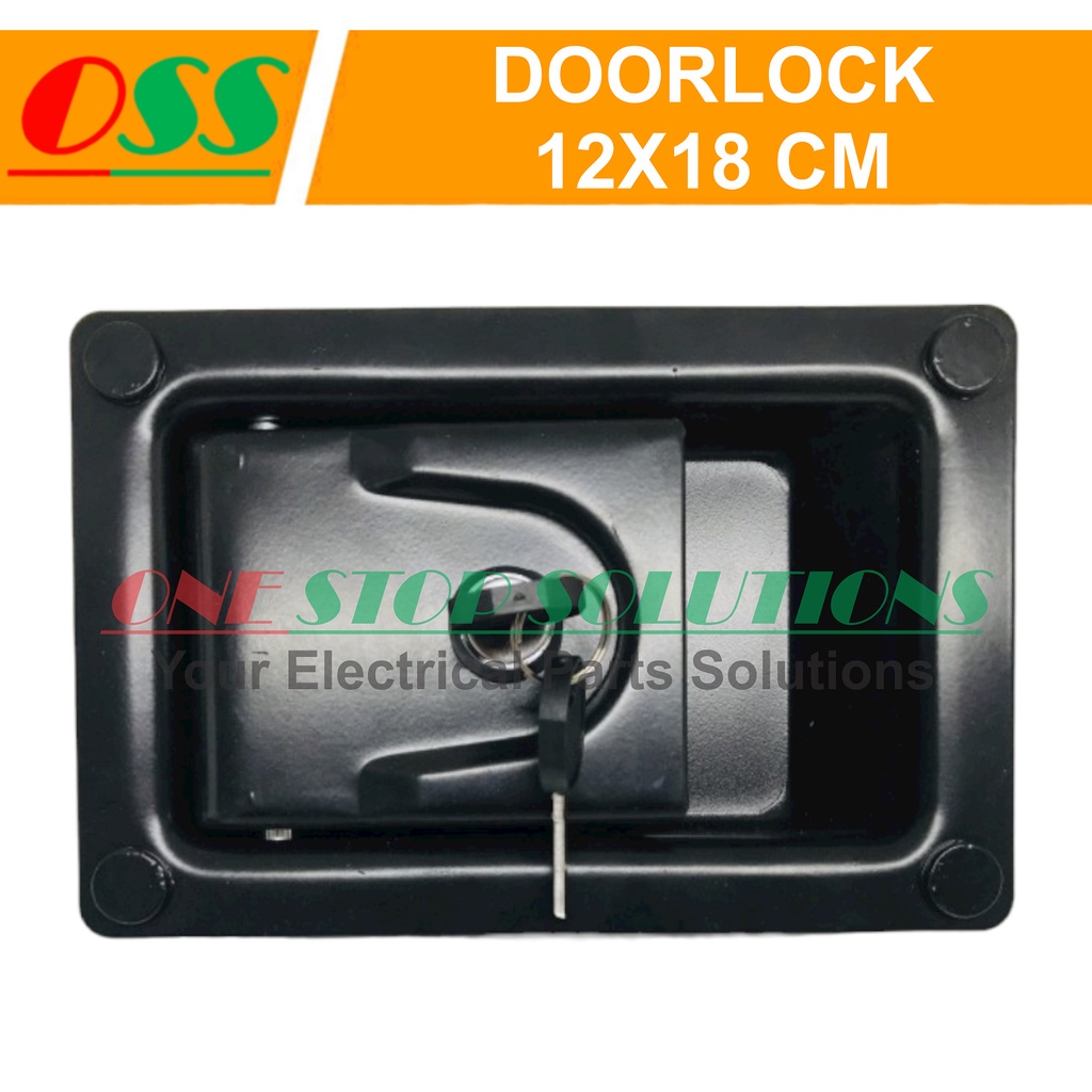 Jual DOOR LOCK / DOOR LOCK HITAM BESI BESAR GENSET PANEL 12X18 CM ...