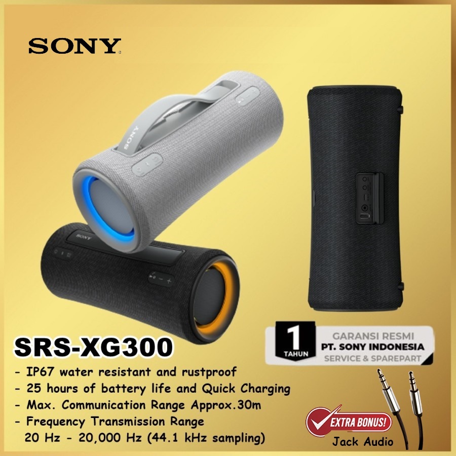Jual Sony SRS-XG300 XG 300 X-Series Wireless Portable Bluetooth Speaker ...