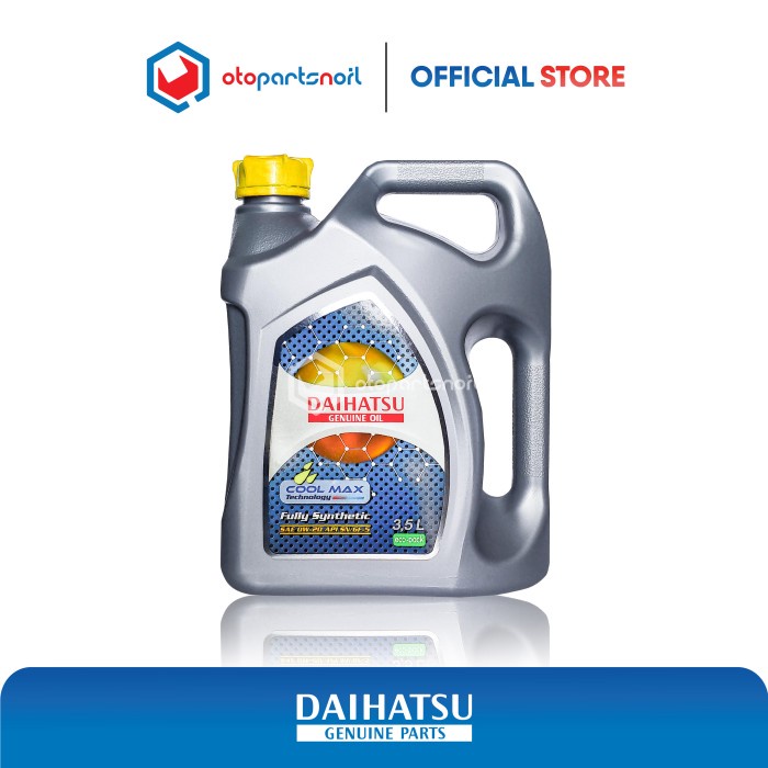 Jual DAIHATSU GENUINE OIL 0W-20 API SN/GF-5 FULLY SYNTHETIC 3.5L ...