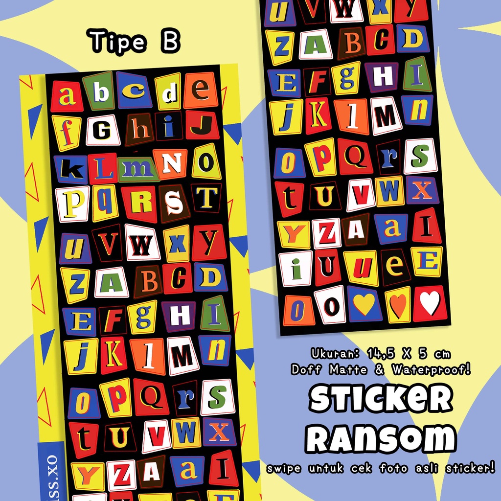 Jual [BACA DESKRIPSI] Sticker untuk Dekorasi Photocard / Polcos Huruf ...