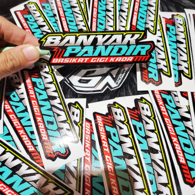 Jual stiker viral sticker kata2 Banyak Pandir | Shopee Indonesia