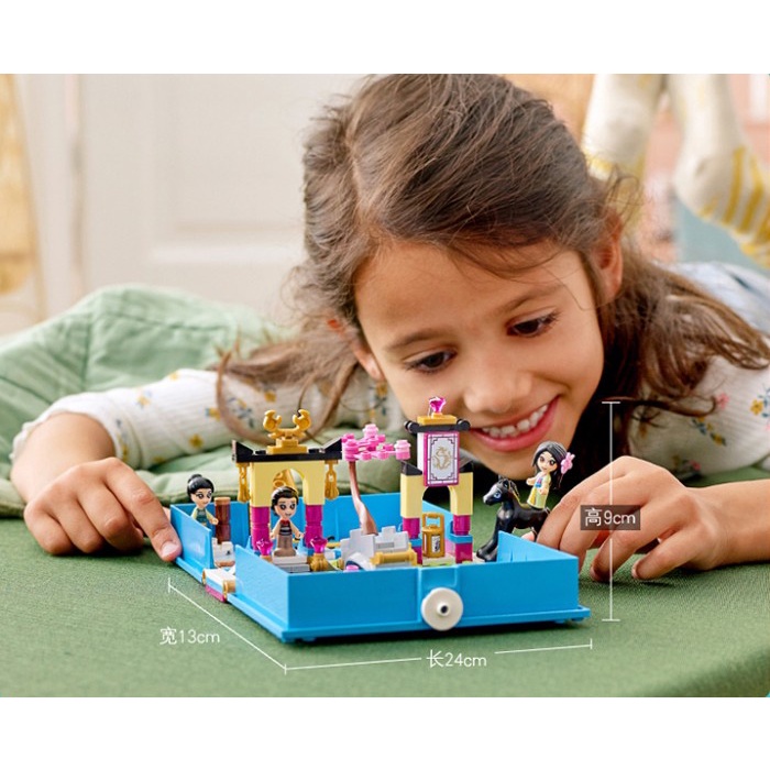 Jual Brick Mainan Bricks Story Book Disney Princess Series Frozen Belle ...