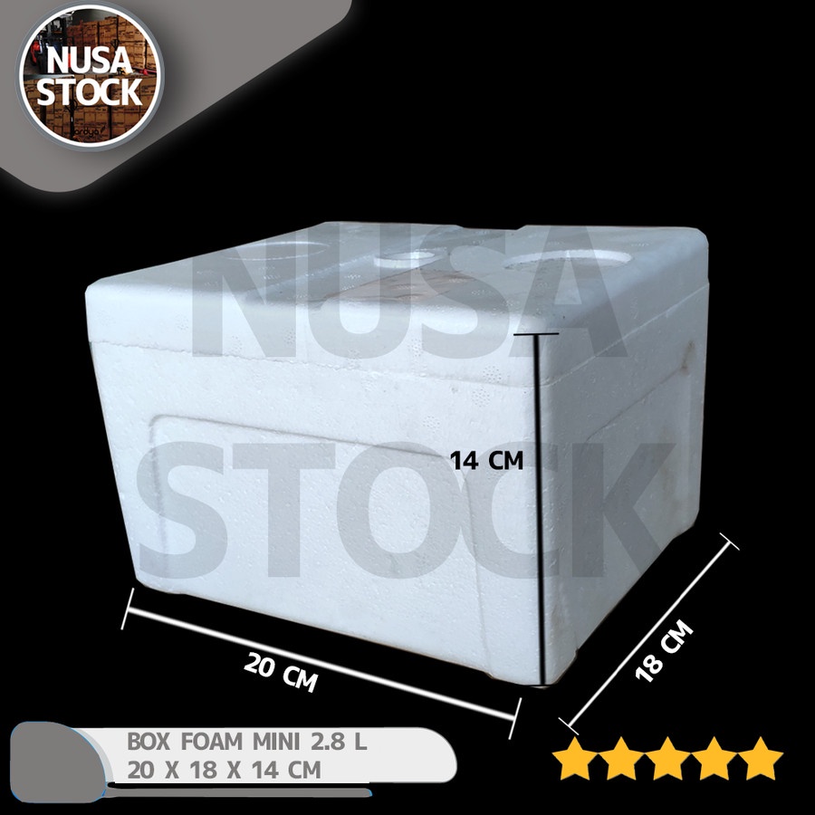 Jual BOX STYROFOAM MINI 2.8 LITER 20 X 18 X 14 CM TULANG MOTIF | Shopee ...