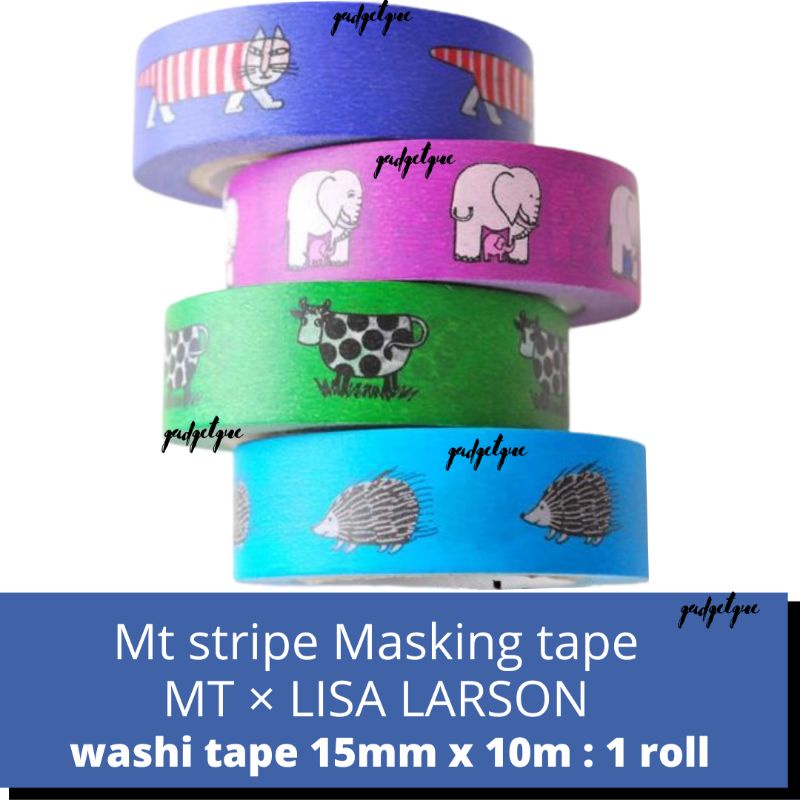 Jual washi tape aesthetic mt lisa Larson masking tape 1 roll 15mm x 10m ...