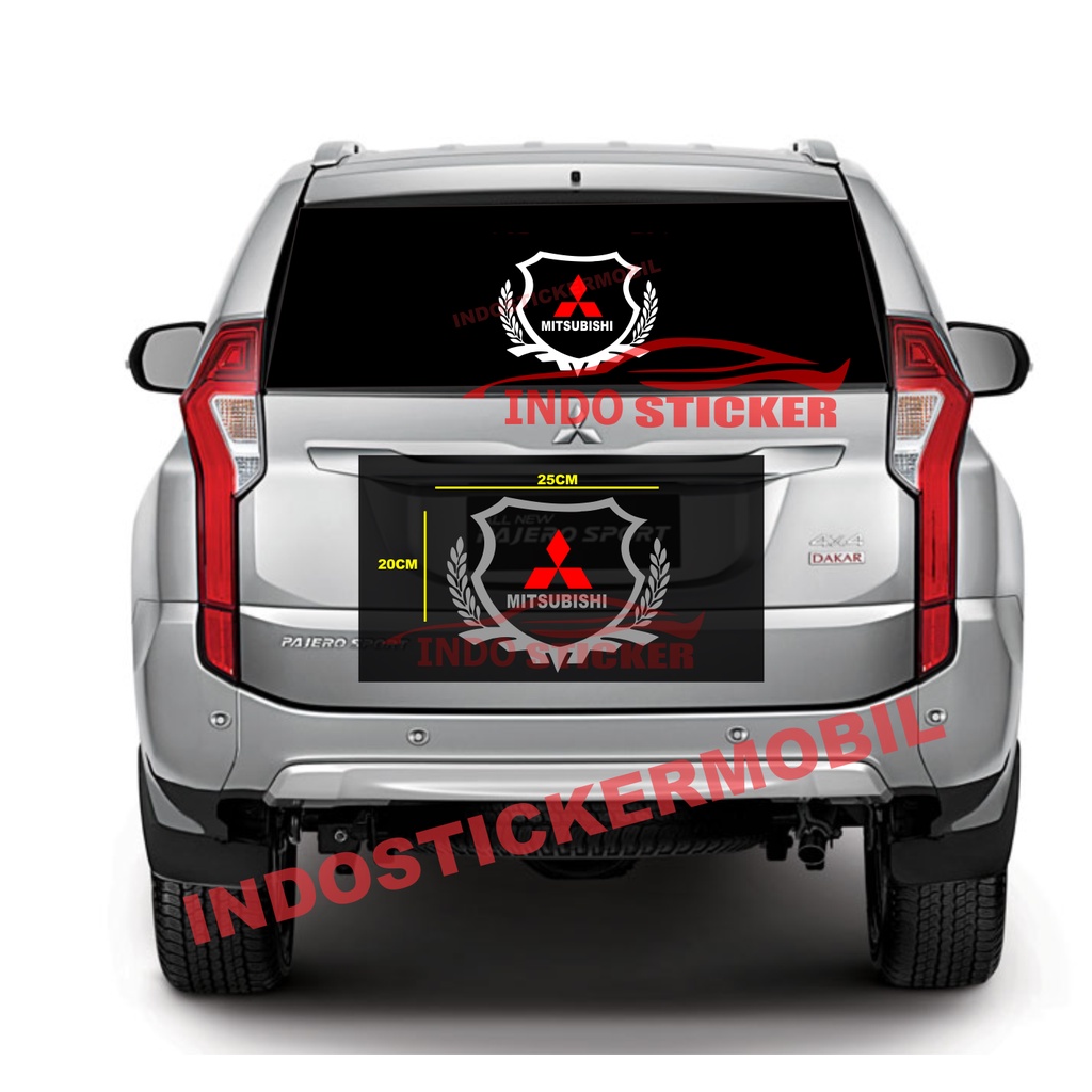 Jual Sticker mitsubishi cutting sticker logo mitsubishi sticker emblem ...