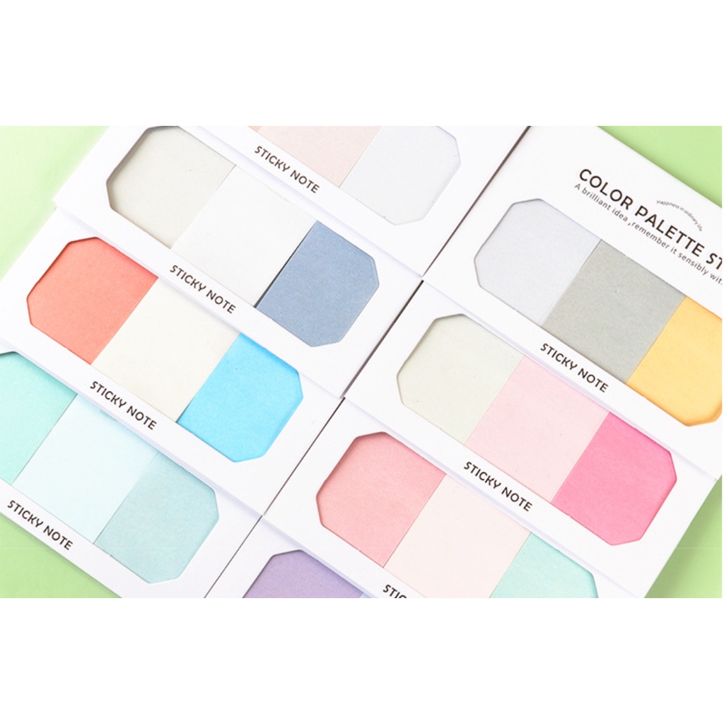 Jual Sticky Note Color Pallete Gradient Color / Pastel color Sticky ...