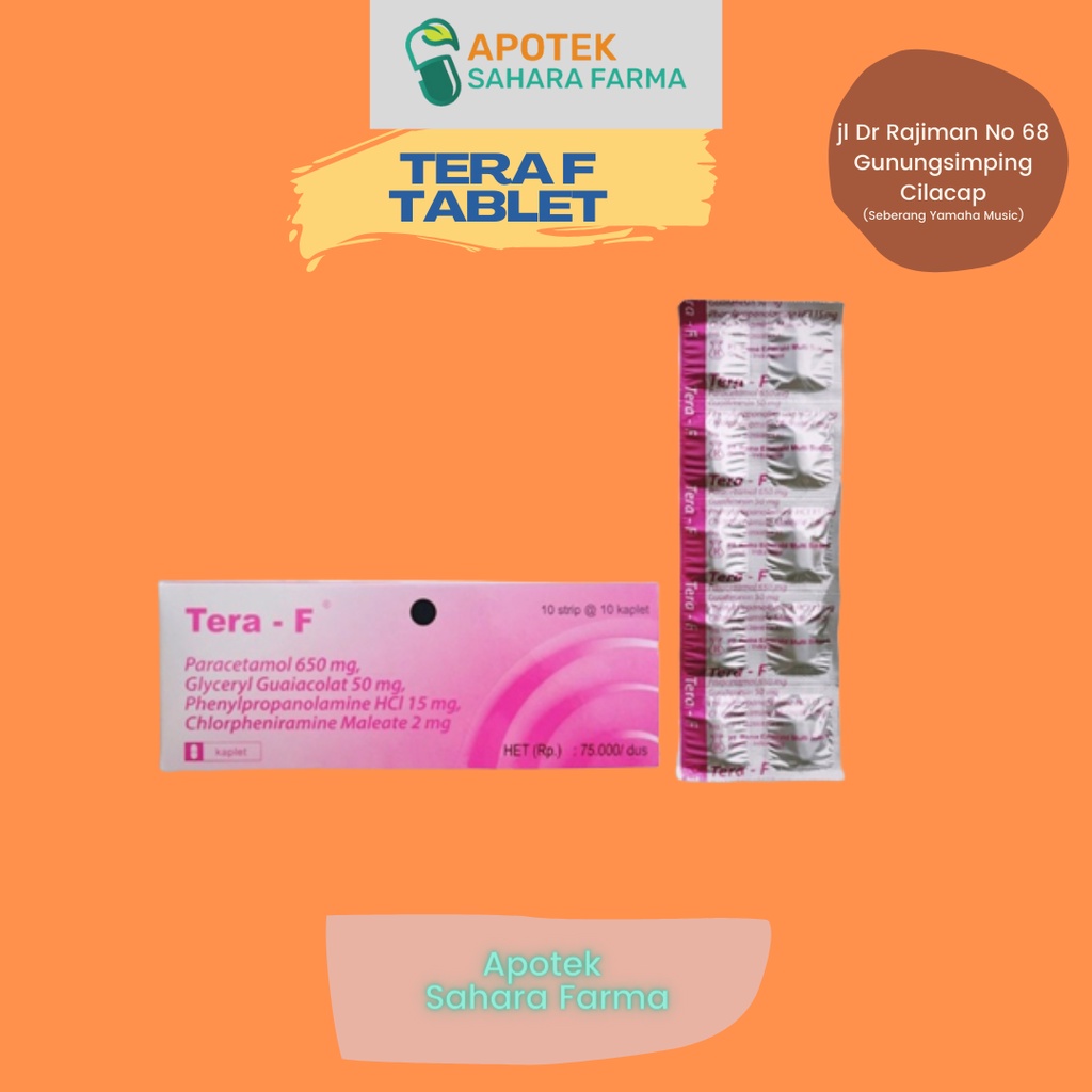 Jual Tera F Isi 10 Tablet - Obat Batuk Pilek | Shopee Indonesia