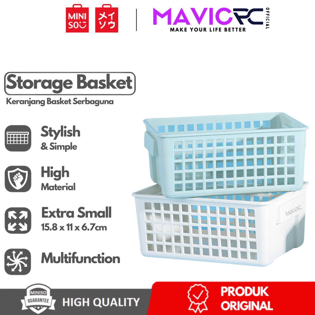 Jual Miniso Storage Basket XS Keranjang Kotak Box Penyimpanan ...