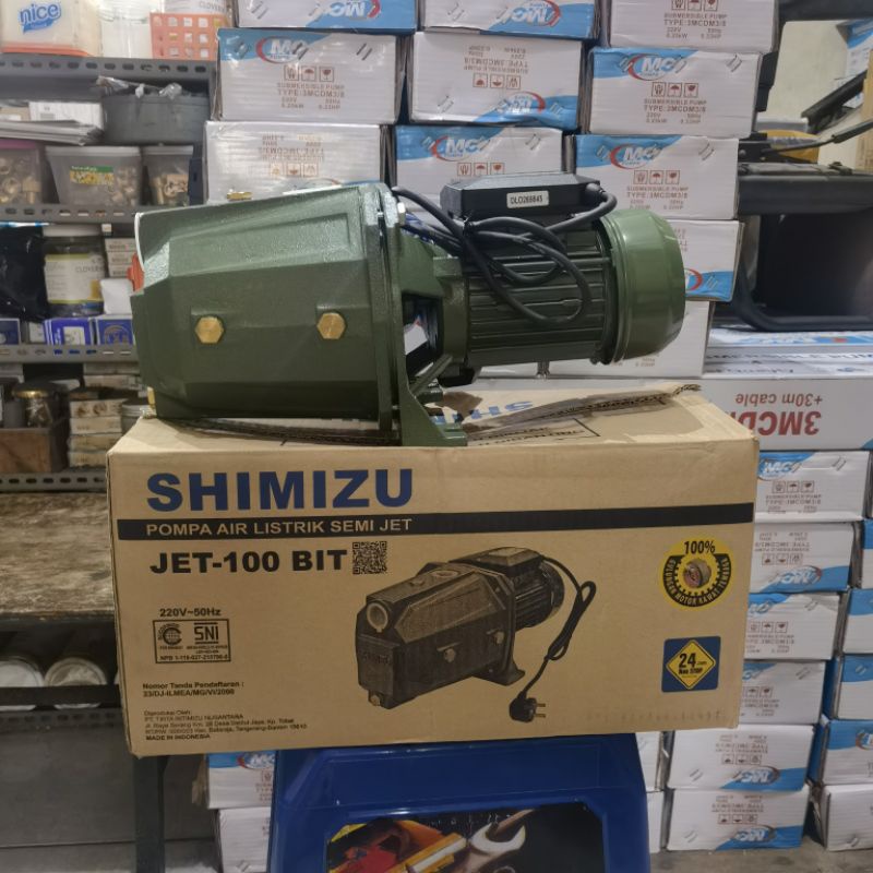 Jual pompa air shimizu jet 100 bit - pompa sumur dangkal semi jet pump | Shopee Indonesia