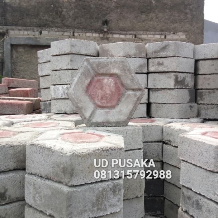 Jual PAVING BLOCK CONBLOCK ANTIK SEGI MERAH | Shopee Indonesia