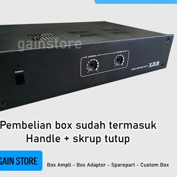 Jual Box Ampli amplifier 2 lubang potensio plat besi tebal | Shopee ...