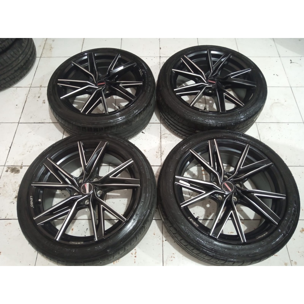 Jual VELG MOBIL SECOND LENSO RING 18 LEBAR 8 PCD 5X114 ET 45 + BAN FALKEN 225 45 R18 | Shopee ...