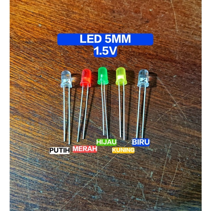 Jual TERBARU Led 5mm 3V /Lampu 5 mm 3 Volt (Pilih Varian Warna) - Putih ...
