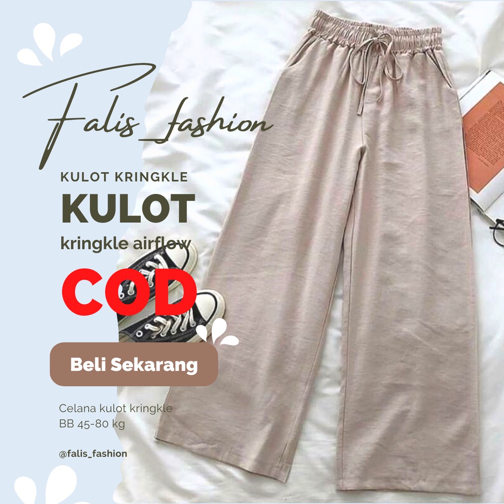 Jual Celana Kulot Kringkle Anak 9-16 Tahun // Celana Kulot High Waist ... Jual Celana Kulot Kringkle Anak 9-16 Tahun // Celana Kulot High Waist ...