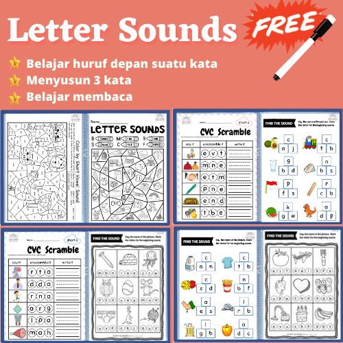 Jual Buku Belajar Bahasa Inggris Anak TK B Paud 5tahun - Belajar Menulis Menggunting Berhitung ...