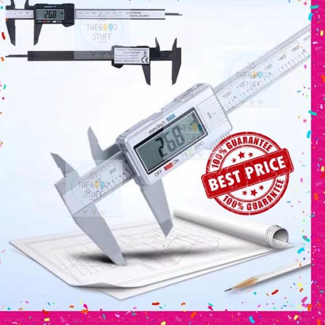 Jual Jangka Sorong Digital Vernier Caliper LCD Sigmat 150 mm Plastik! | Shopee Indonesia