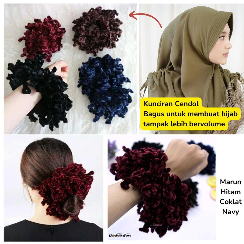 Jual [MD] IKAT RAMBUT UBUR UBUR CEPOL HIJAB JURAI BESAR | Shopee Indonesia