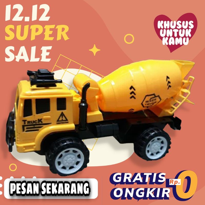 Jual MAINAN MOBIL TRUK MOLEN / MOBIL TRUK KONTRUKSI MIXER | Shopee ...