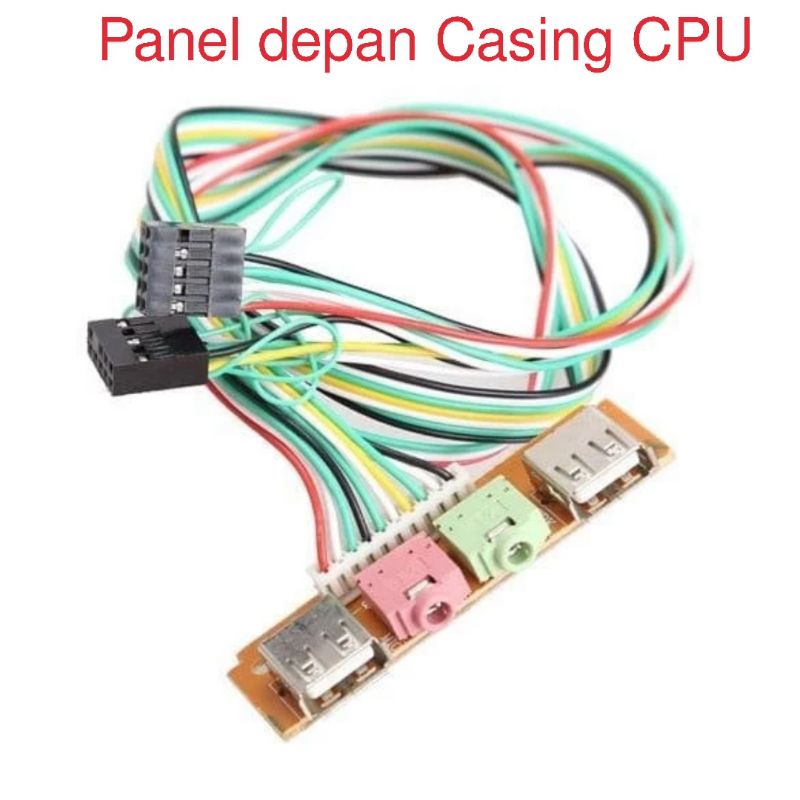 Jual Kabel front Panel CPU cable depan casing audio jack sound PC 3.5mm ...