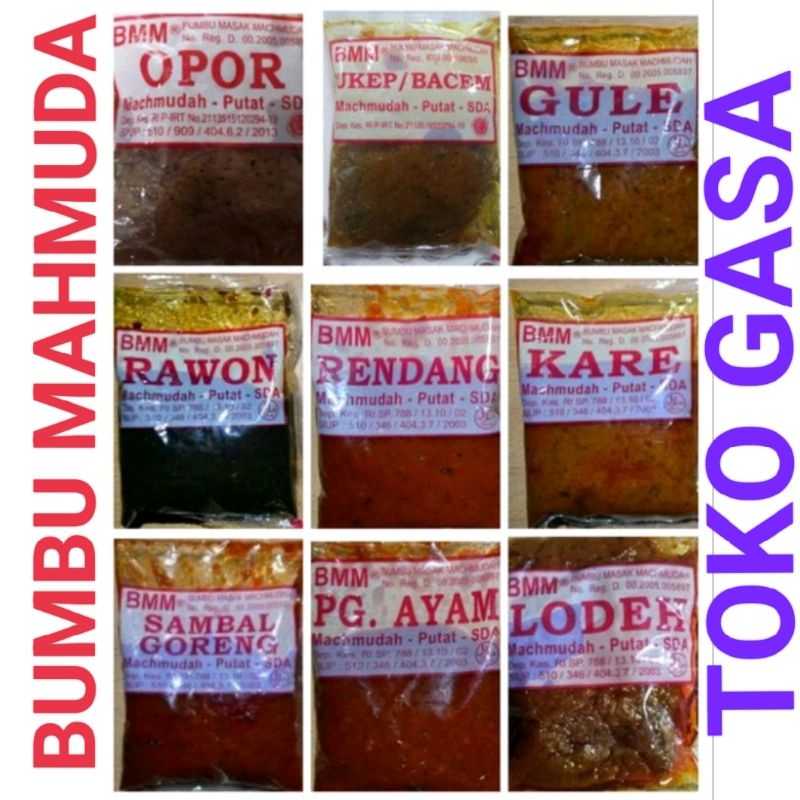Jual MAHMUDAH Bumbu Masak Dapur Instan Terlaris BMM mahmudah/BMM Bumbu ...