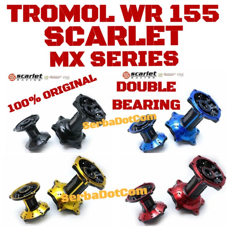 Jual TROMOL YAMAHA WR155 WR 155 WR SCARLET 36H 36 H SET DEPAN BELAKANG ...